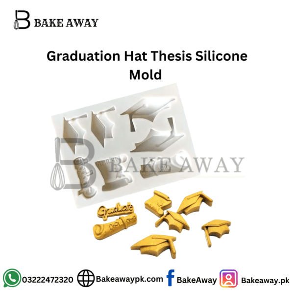 Graduation Hat Thesis Silicone Mold – Bake Away