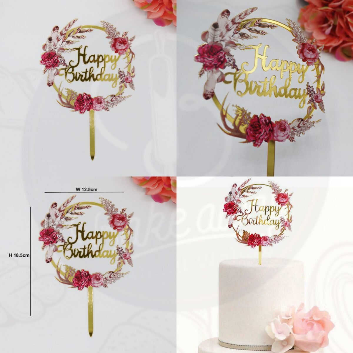 HAPPY BIRTHDAY TOPPER – Bake Away