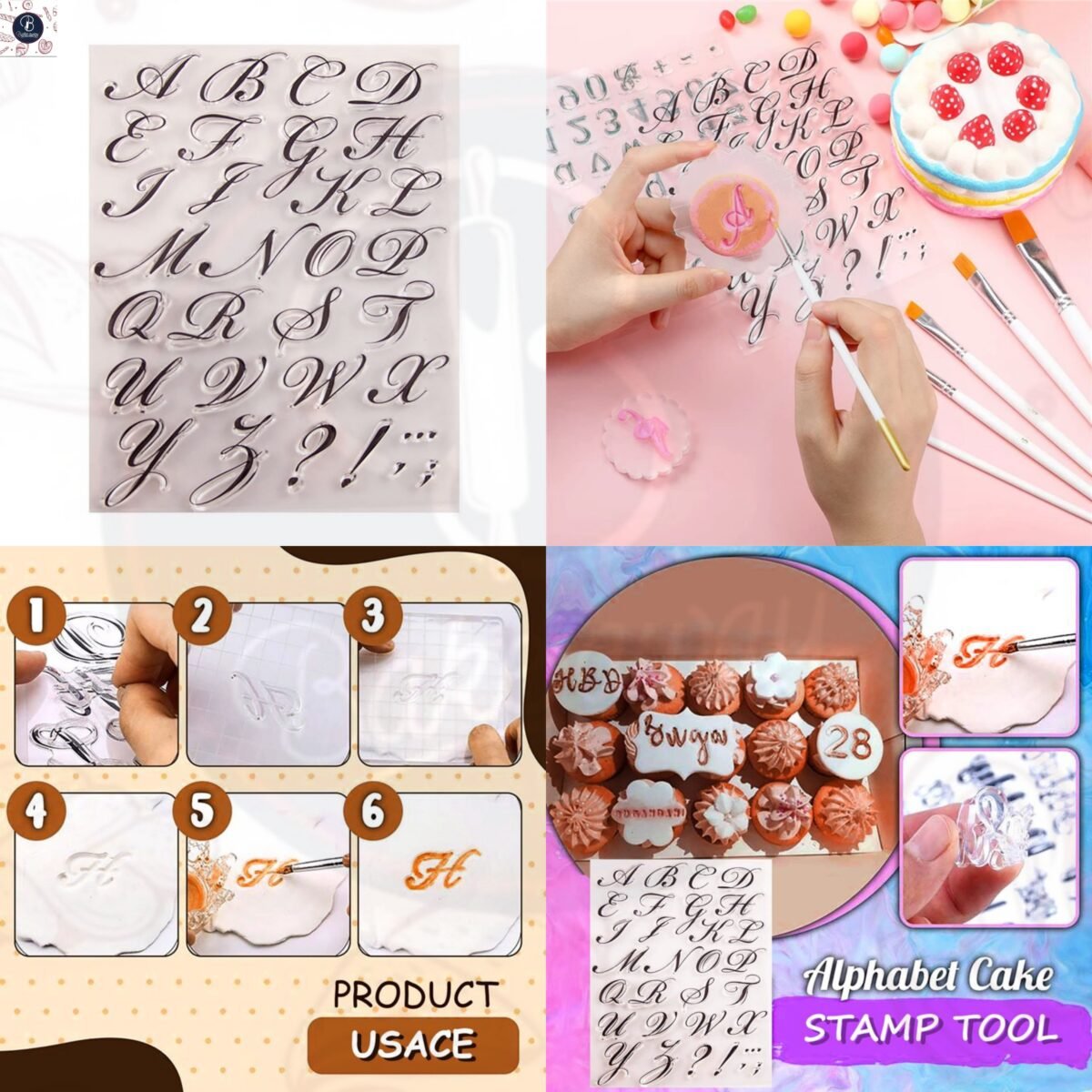 FUNKY CAPITAL ALPHABET FONDANT EMBOSSER & STAMP – Bake Away