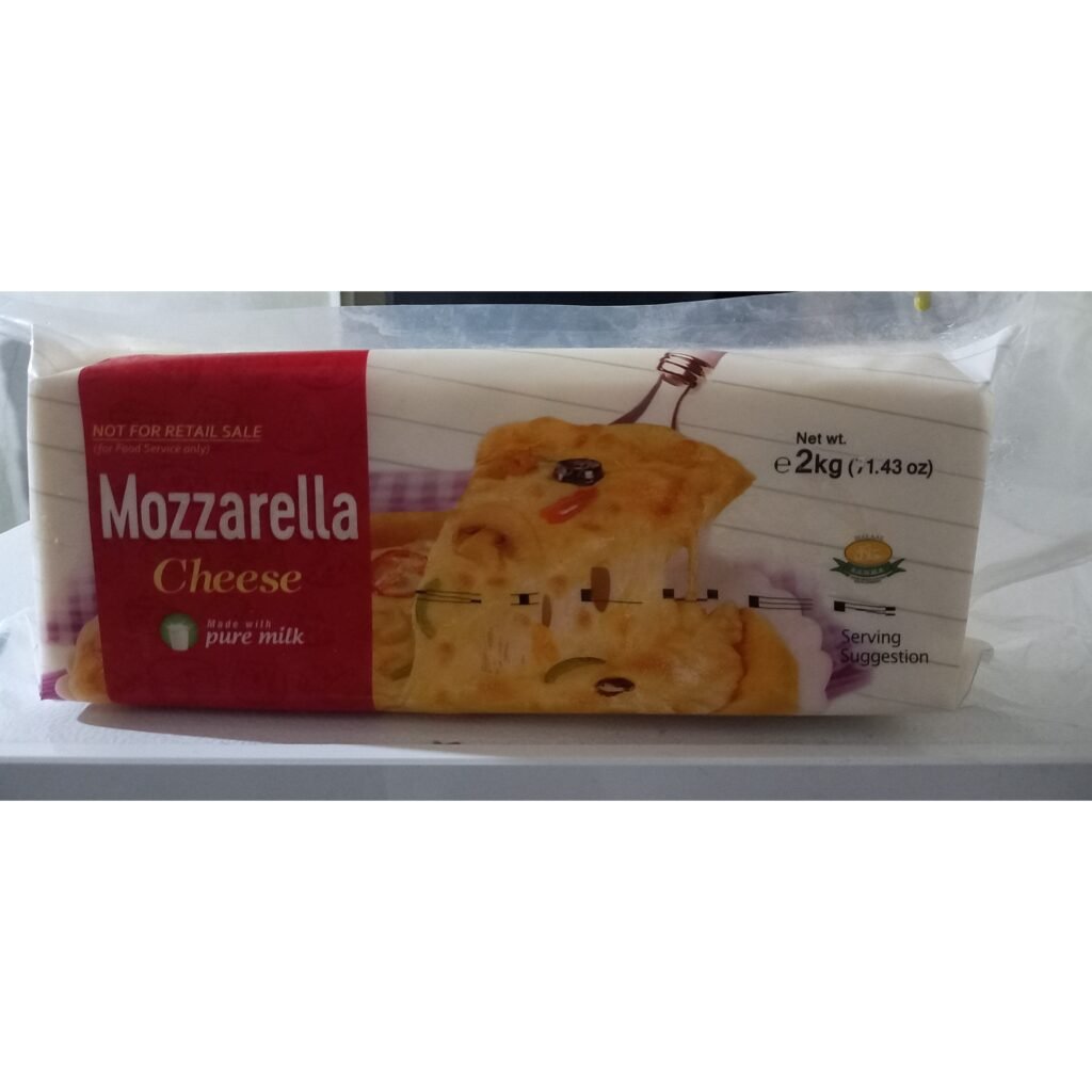 MOZZARELLA CHEESE 2KG BLOCK ONLY FOR KARACHI – Bake Away