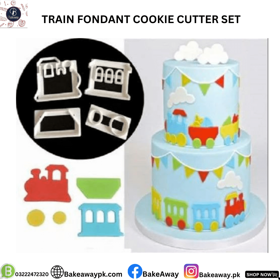 TRAIN FONDANT COOKIE CUTTER SET – Bake Away