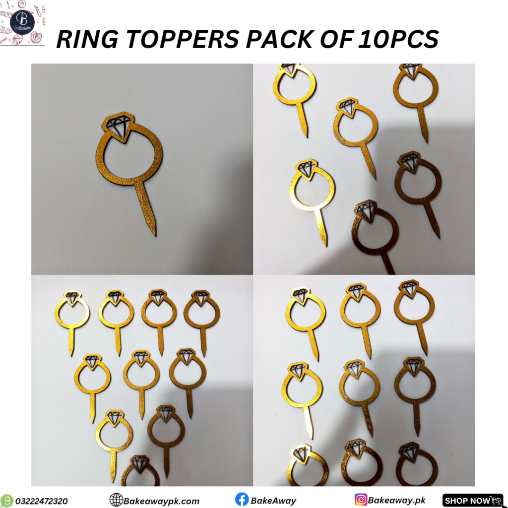 Small Ring Topper Pack Of 10pcs – Bake Away
