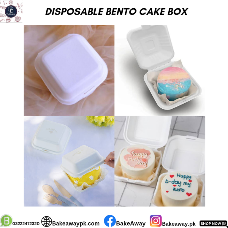 DISPOSABLE BENTO CAKE BOX PACK OF 10PCS only for karachi – Bake Away