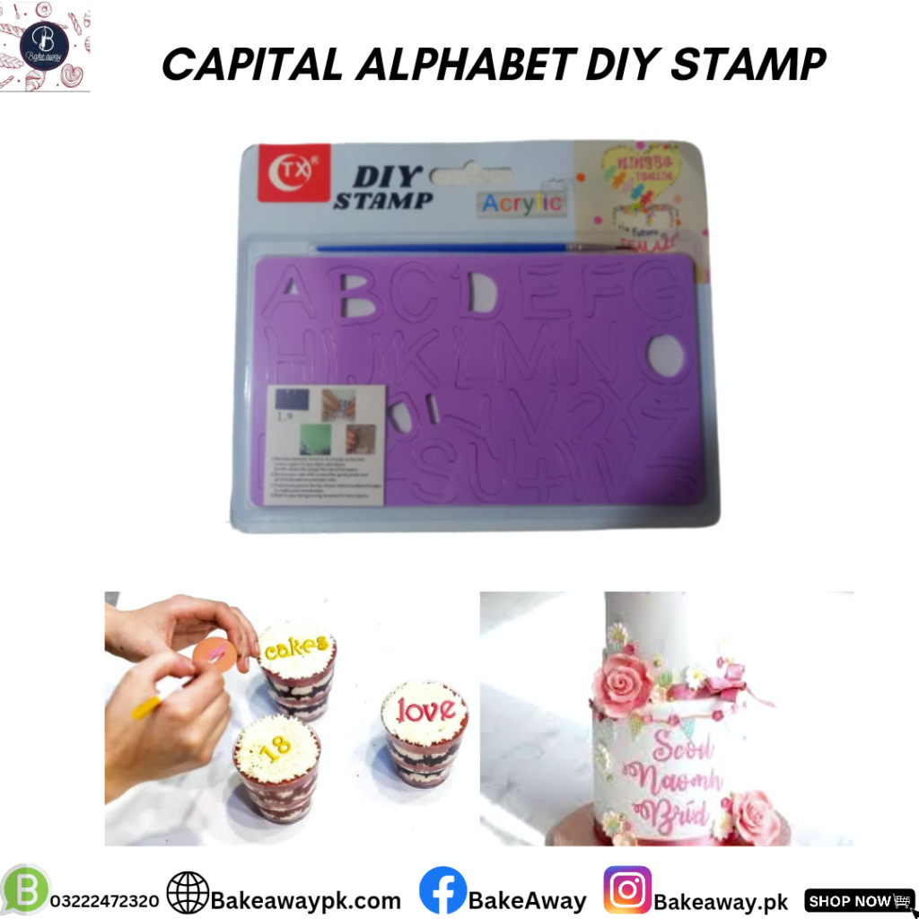 CAPITAL ALPHABET DIY STAMP – Bake Away