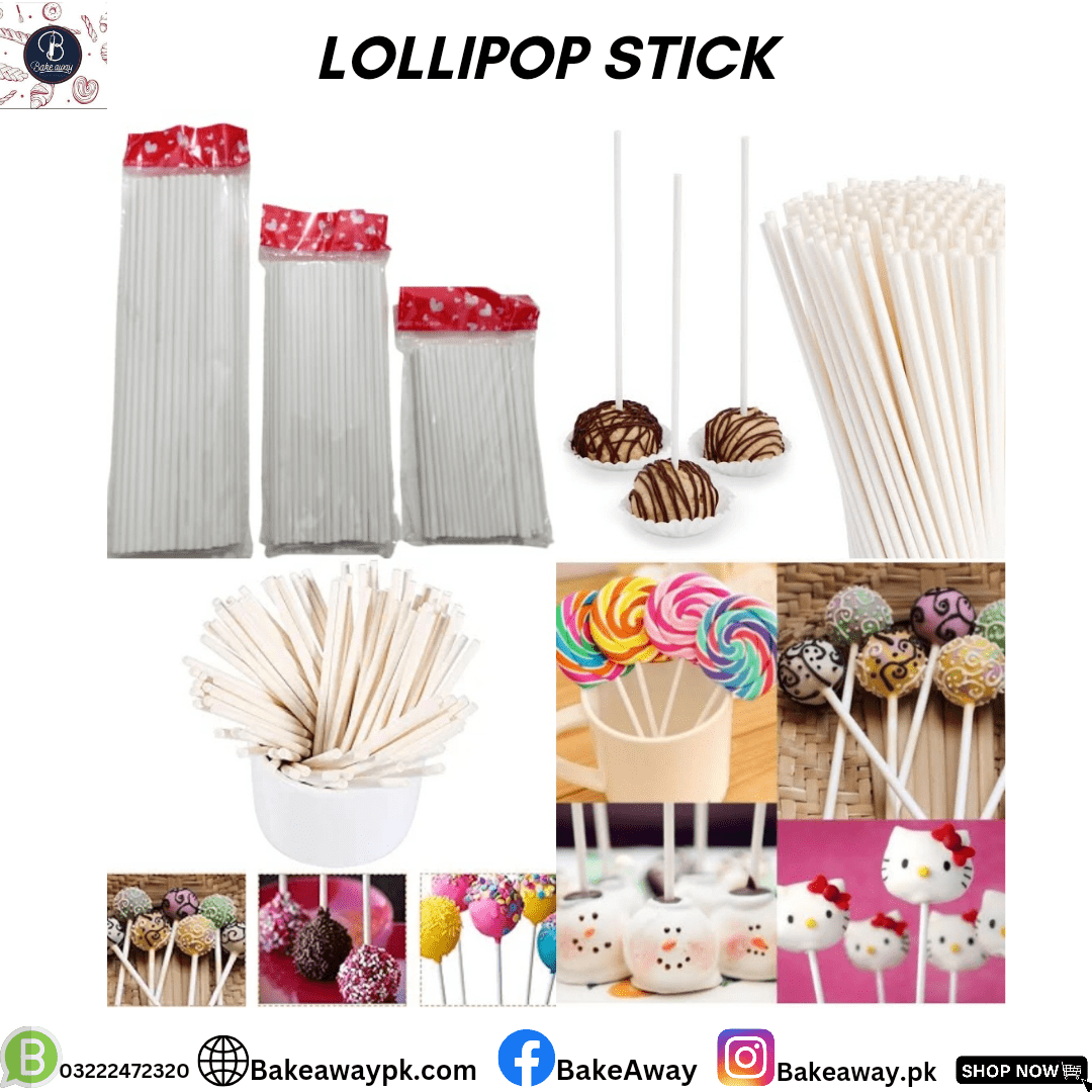 LOLLIPOP STICK PACK OF 3 SIZE – Bake Away
