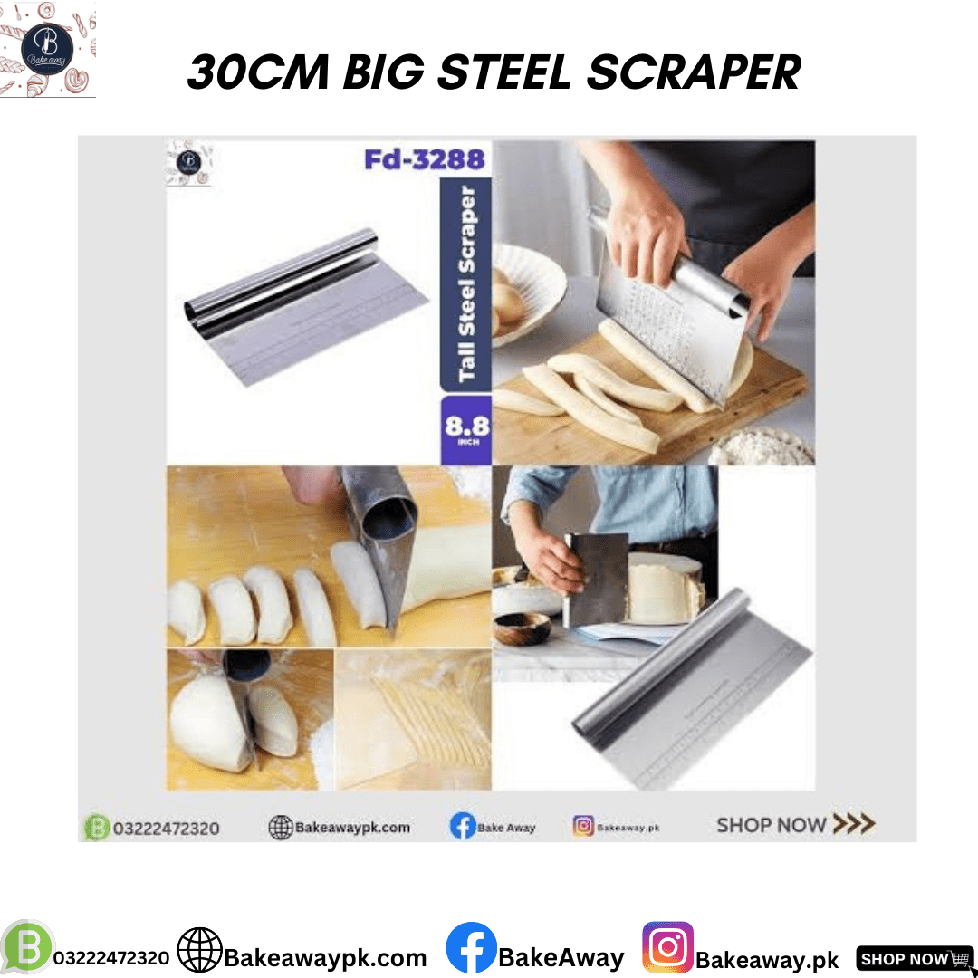 30CM BIG STEEL SCRAPER – Bake Away