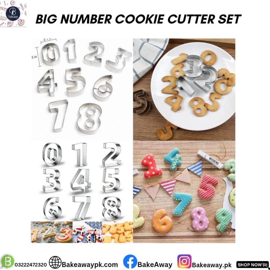 BIG NUMBER COOKIE CUTTER SET – Bake Away