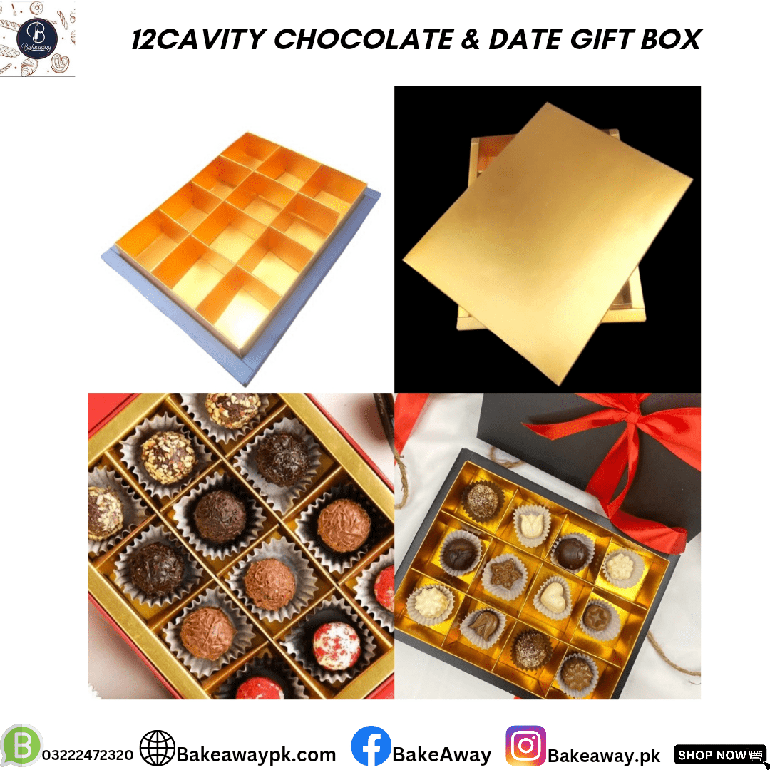 12CAVITY CHOCOLATE & DATES GIFT BOXES – Bake Away