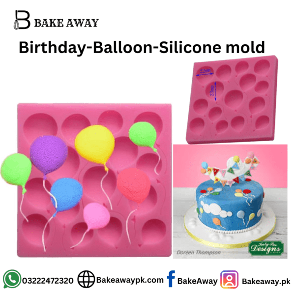 Birthday-Balloon-Silicone mold – Bake Away