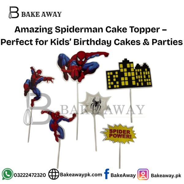 Amazing Spiderman Theme Cake Topper – Bake Away